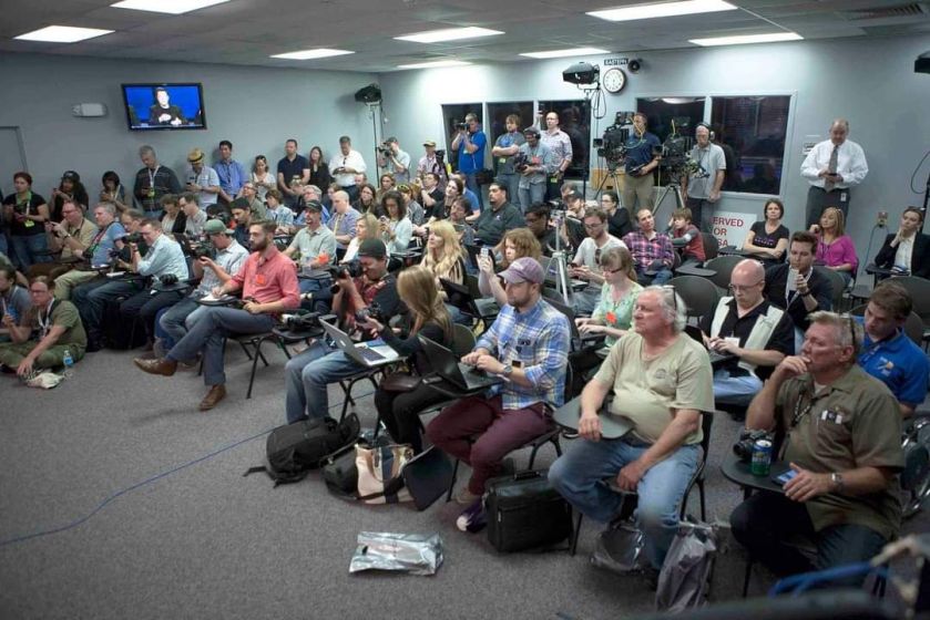 Clive Simpson in the Kennedy Space Center in Florida, 8 years ago ...